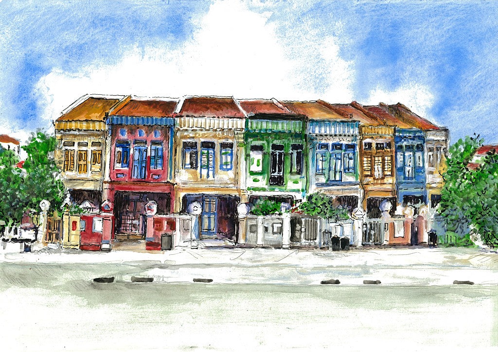 Neil Road Shophouses by Ng Siang Hoi – ART:DIS STUDIO
